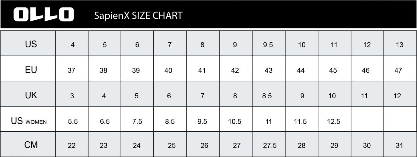 OLLO SapienX Stealth (Euro) - OLLO High Performance Sneakers